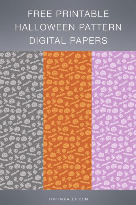 Free Printable Halloween Pattern Digital Papers - tortagialla